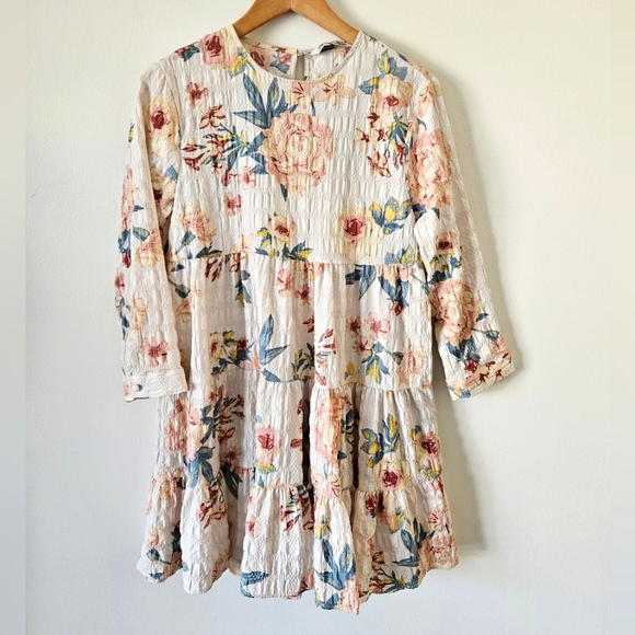 Zara | Dresses | Zara Floral Dress | Poshmark